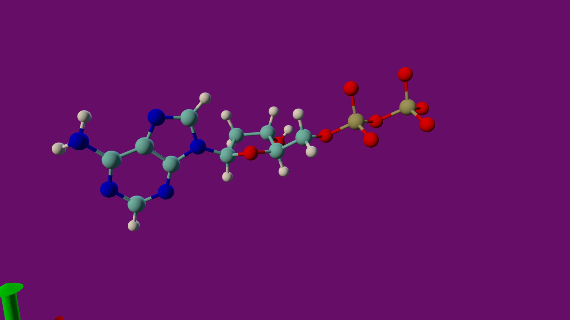 Eve3D Nucleótido Desoxirribonucleótido ADP - Download Free 3D model by ...