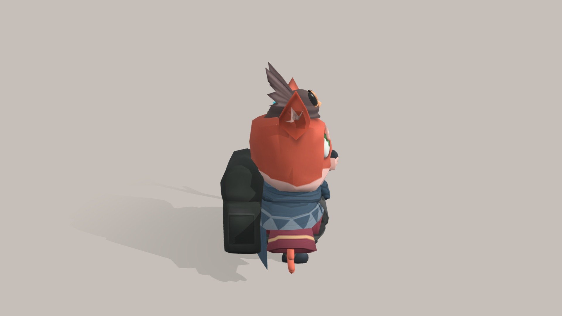Fat-fox-wizard - 3D model by nam.anh.ds [a1c592e] - Sketchfab