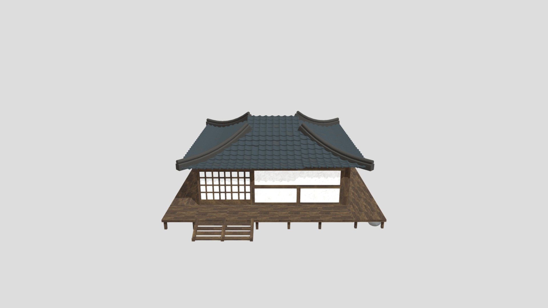 fancy japanese house model - 3D model by 19151293 [a1c61ca] - Sketchfab