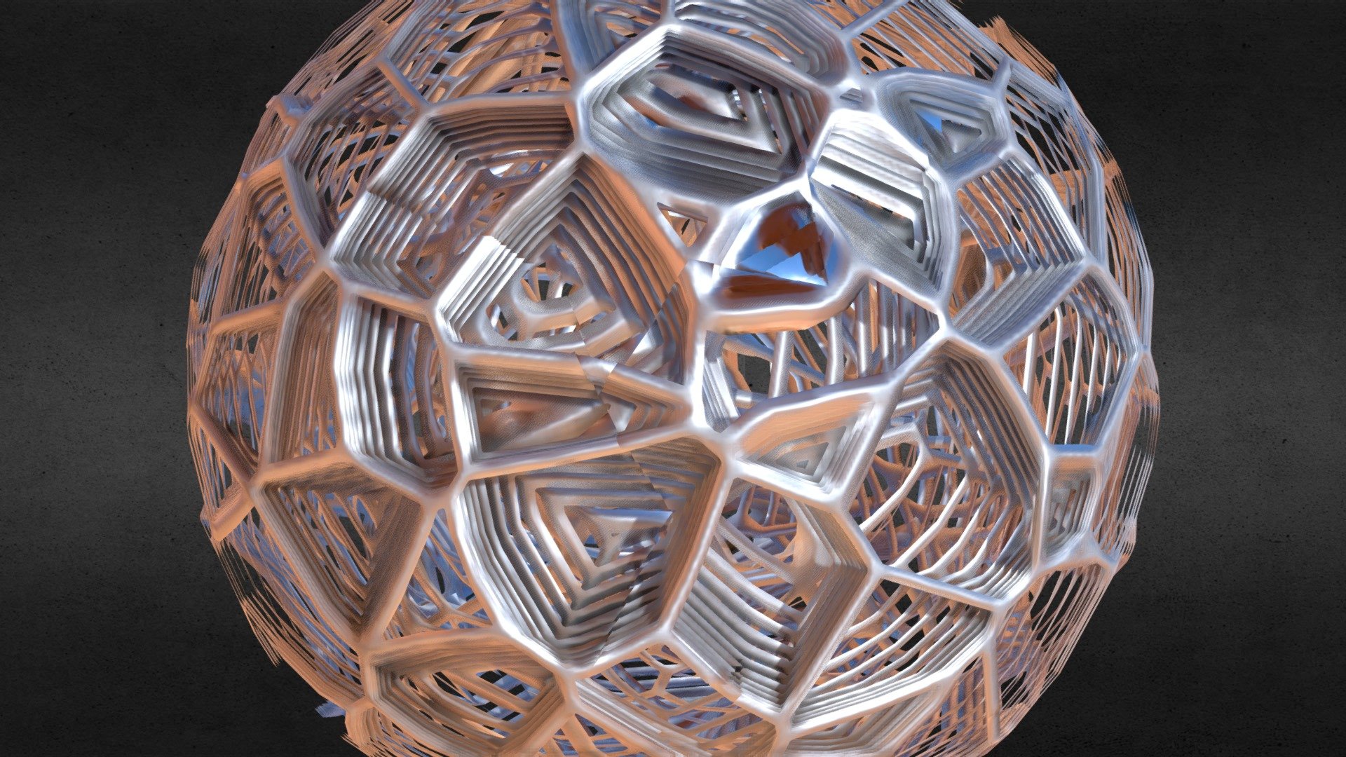 Fake volumetrics voronoi cool sphere - Buy Royalty Free 3D model by ...