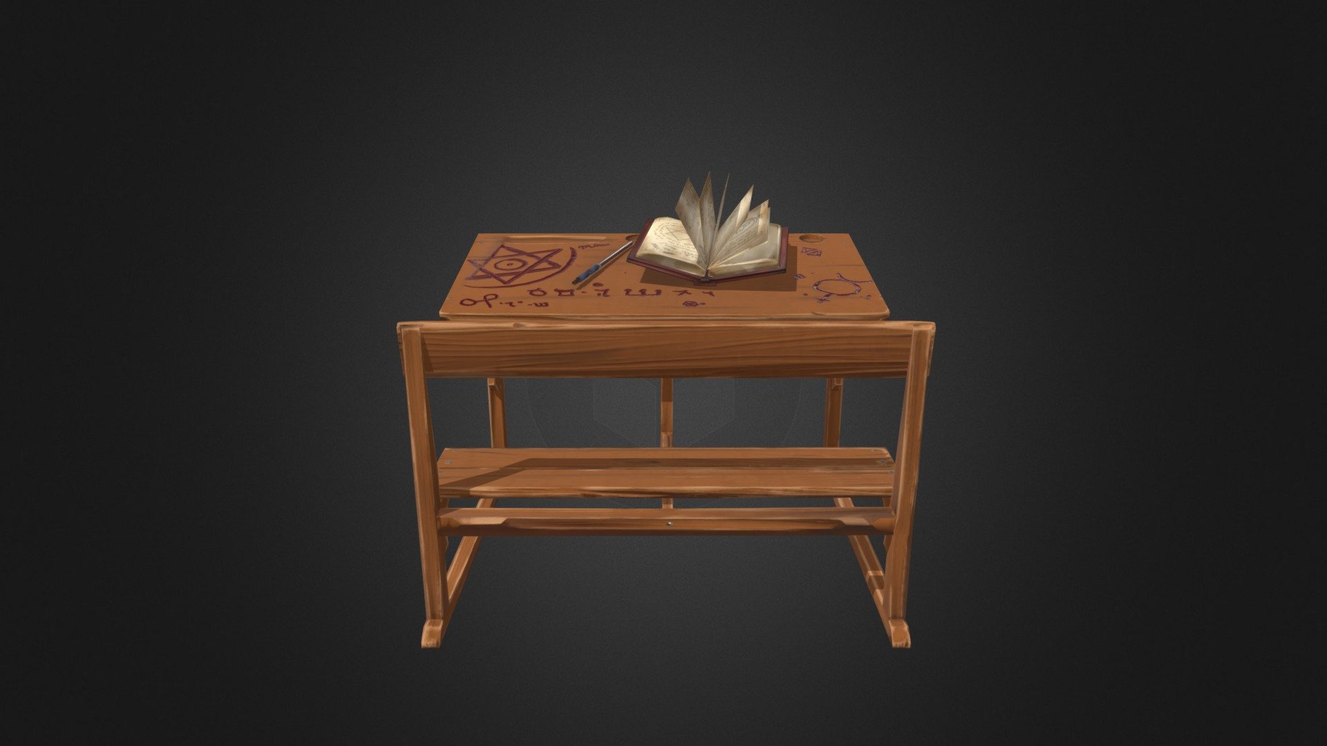 Witch Desk - 3D model by Noctlaugh [a1cb5a5] - Sketchfab