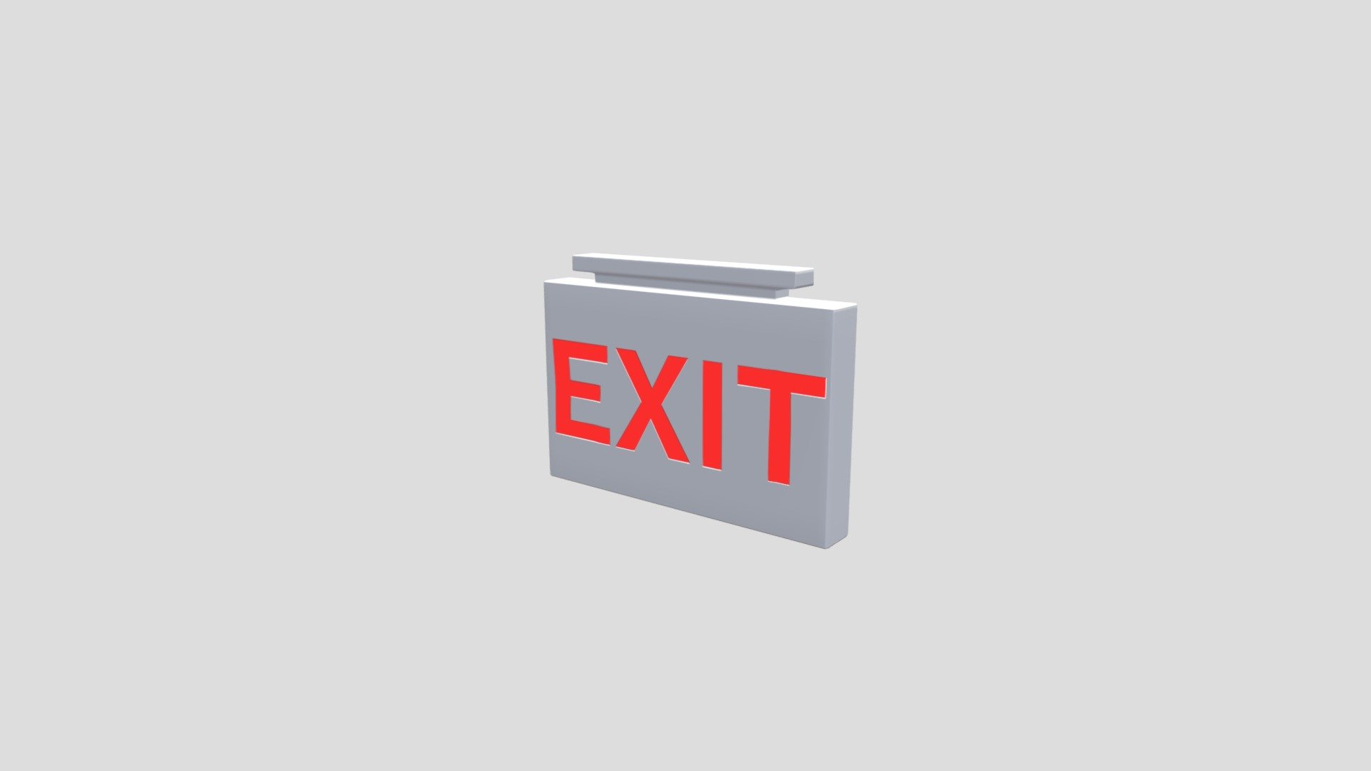 Exit Sign - 3D model by miranda.j.rice [a1cd22f] - Sketchfab
