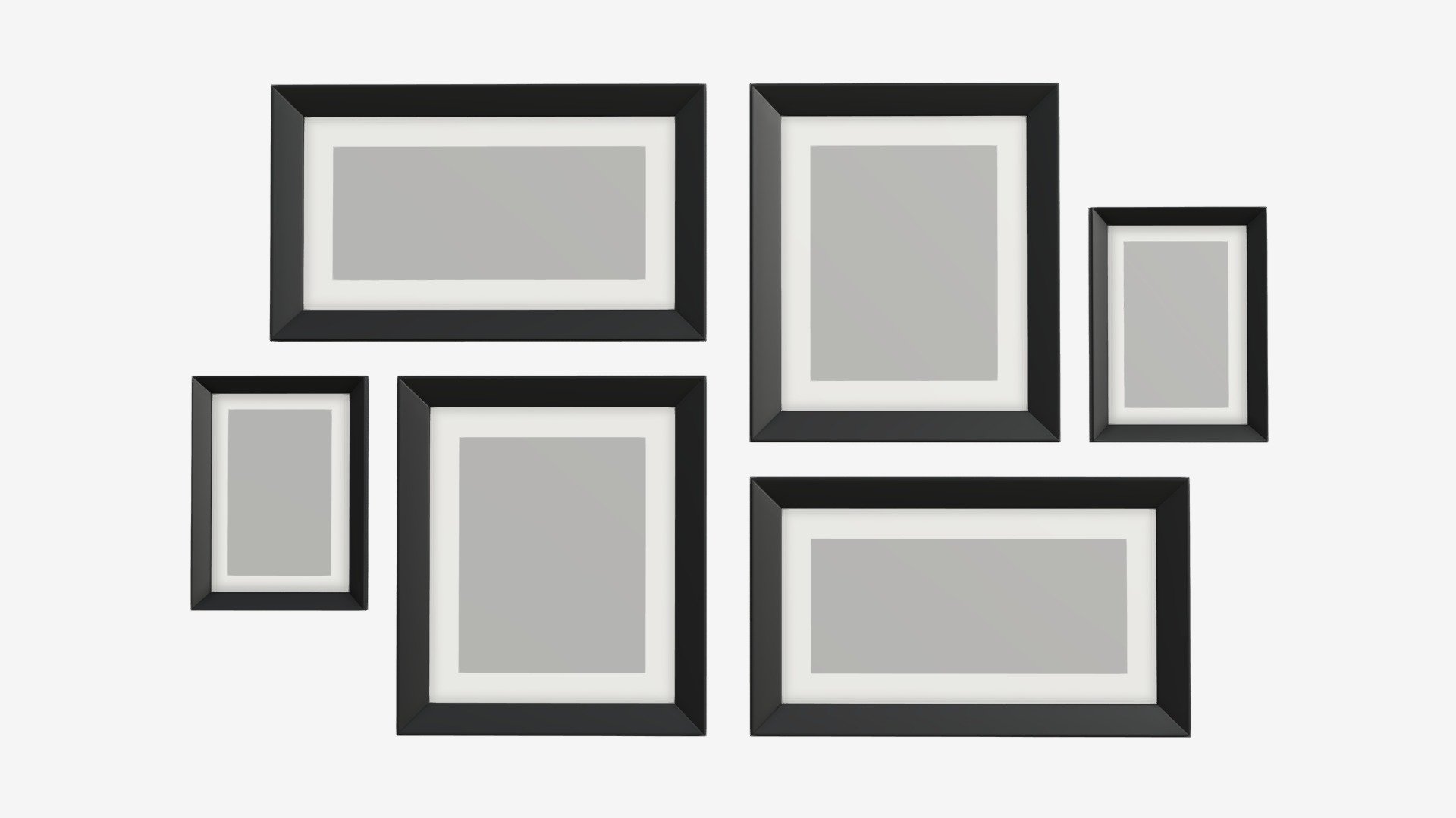 Photo frame set 03 - Buy Royalty Free 3D model by HQ3DMOD (@AivisAstics ...