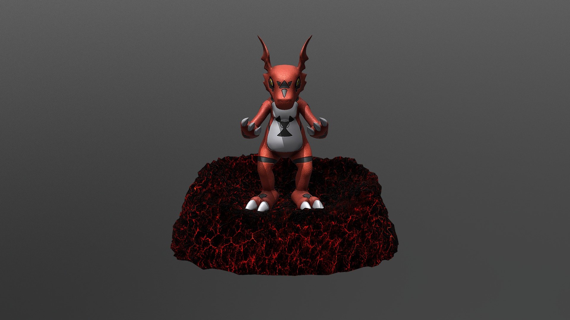 Guilmon - 3D model by SergiFM [a1cebcf] - Sketchfab
