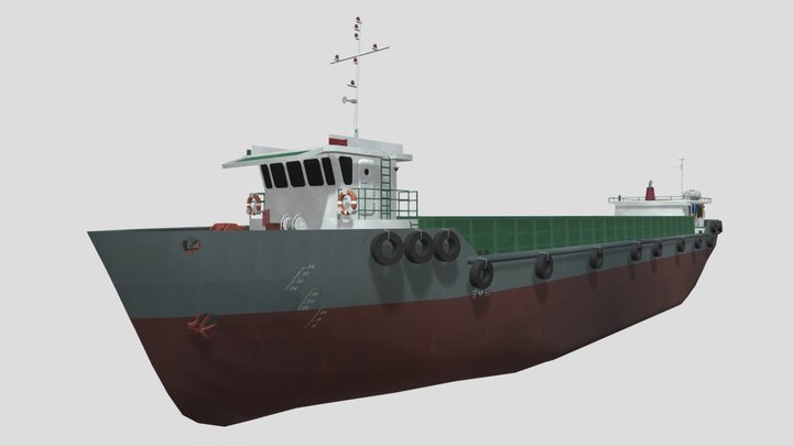 Barge 3D models - Sketchfab