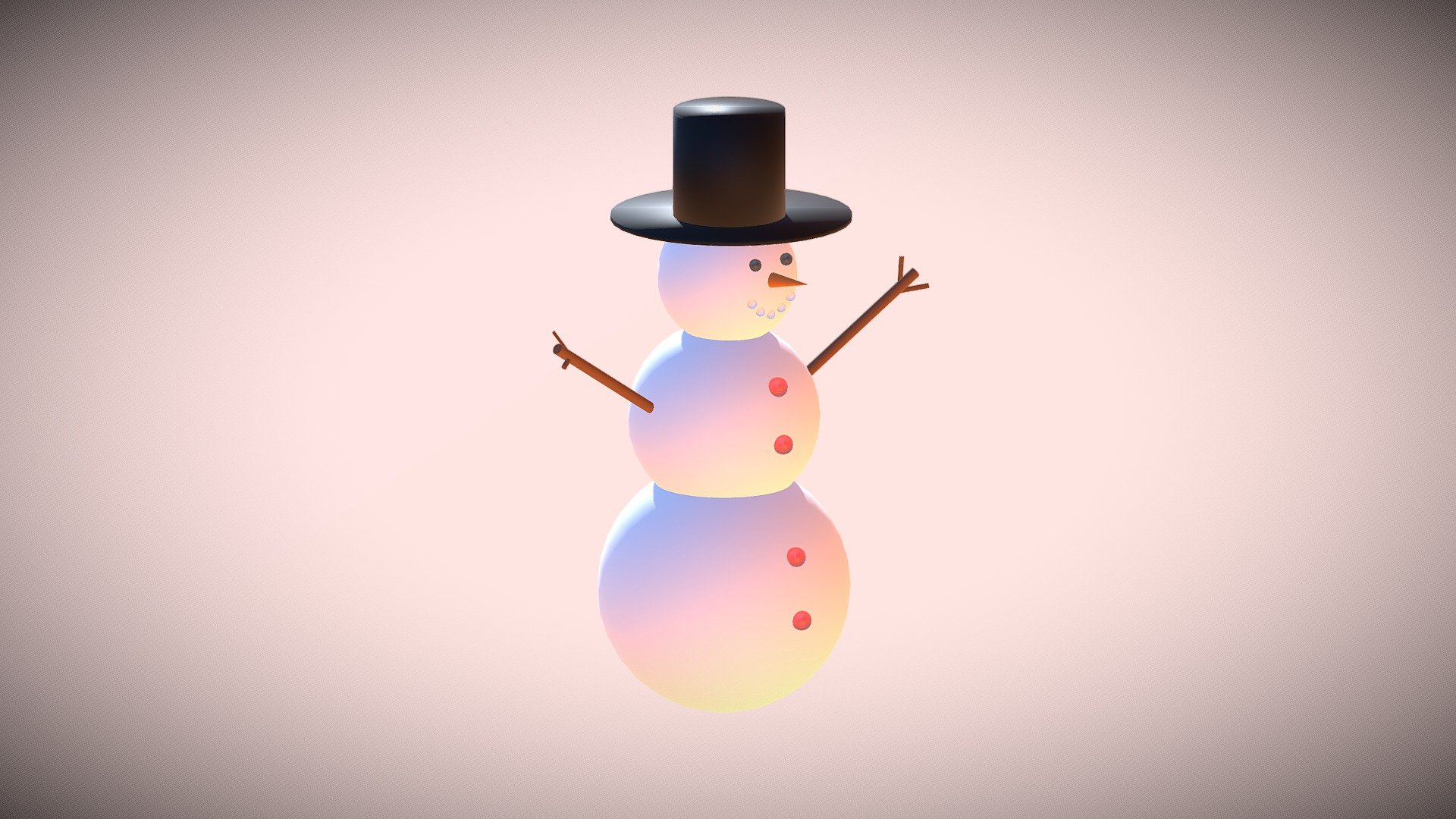 Snowman - 3D model by MhmoudAMJ [a1cfd23] - Sketchfab