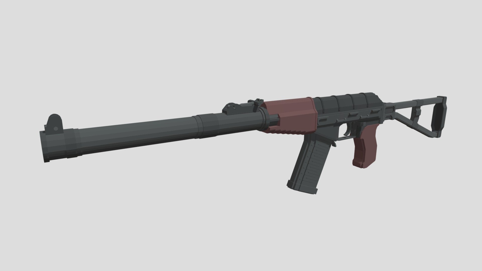 Minecraft: AS VAL - 3D model by Darkman_Bree [a1d4b2a] - Sketchfab
