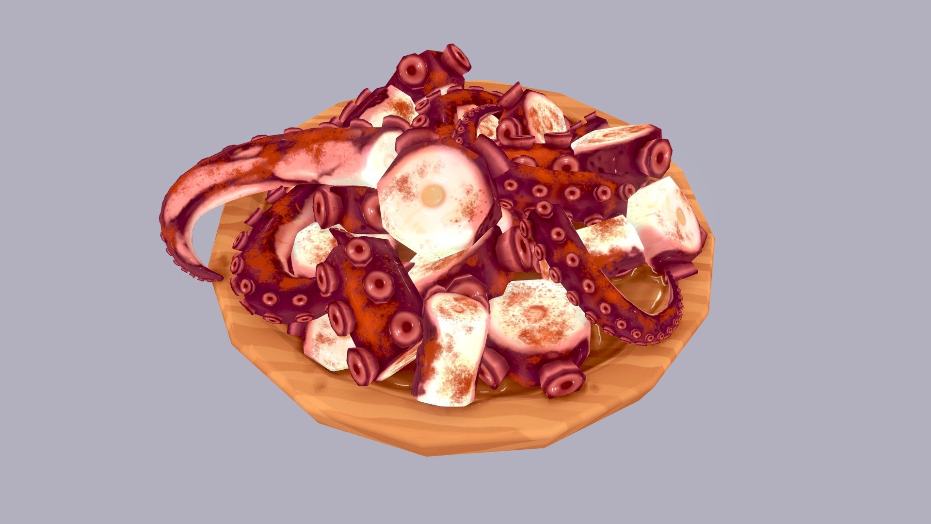 Polbo á feira - 3D model by WolvenArts [a1d5660] - Sketchfab