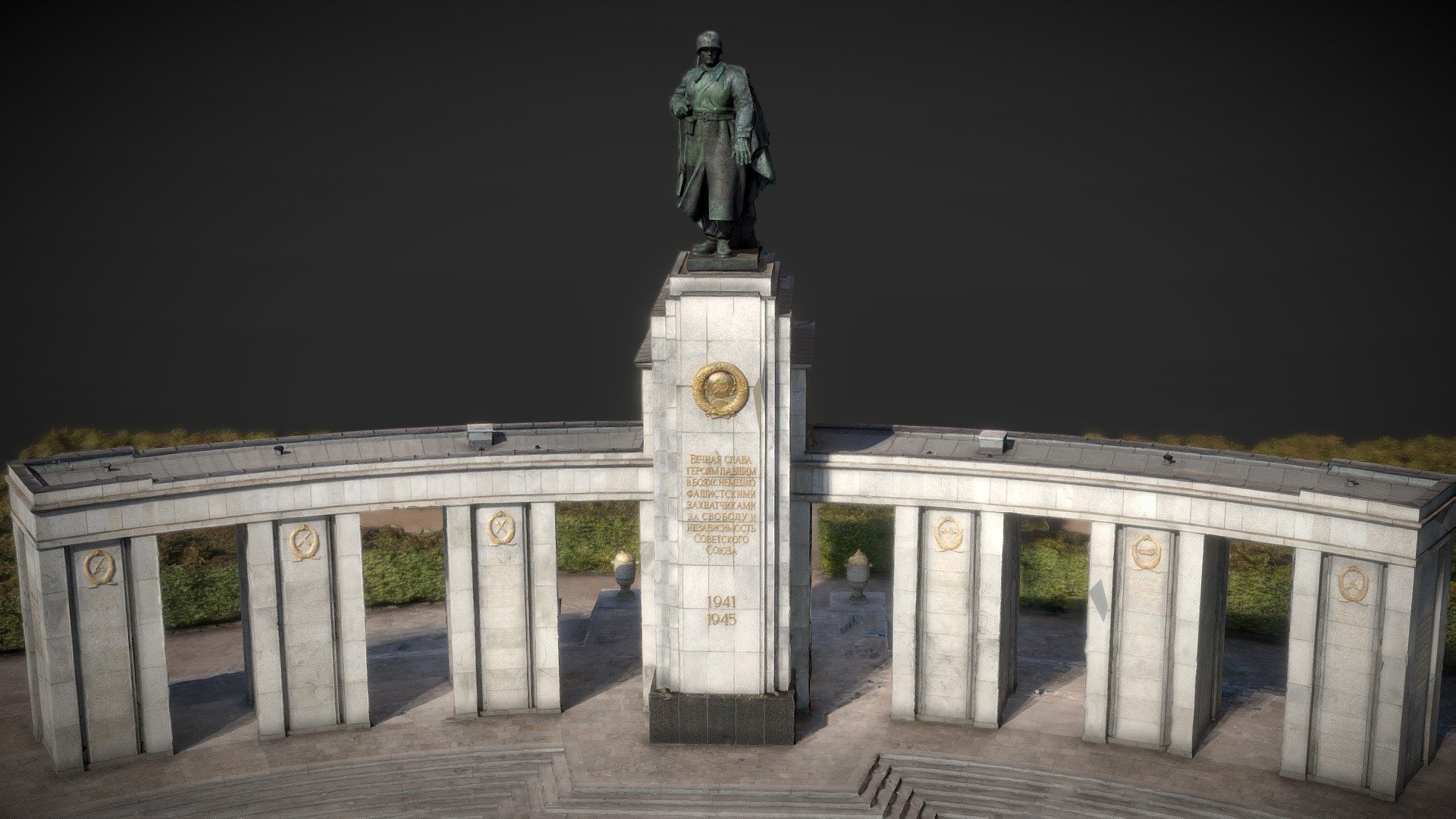 Soviet War Memorial - Berlin Tiergarten - Buy Royalty Free 3D model by ...