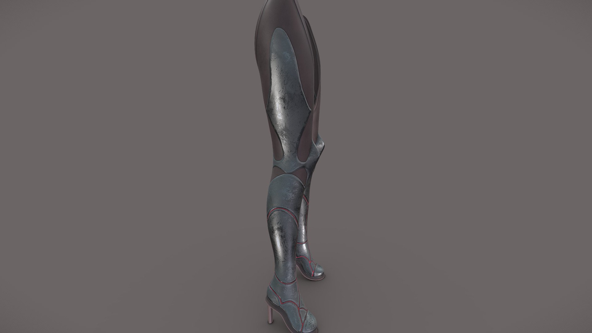 Female High Heels Fantasy Thigh Boots - Buy Royalty Free 3D model by ...