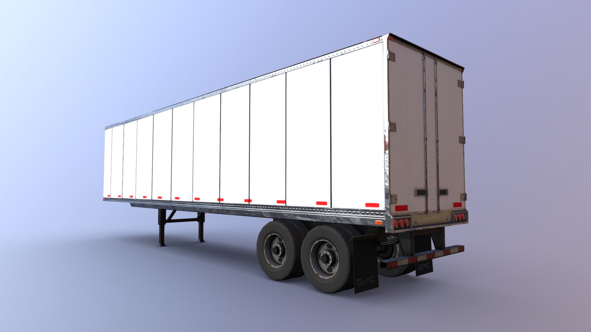 Semi trailer - 3D model by midnight_coffee [a1d7740] - Sketchfab