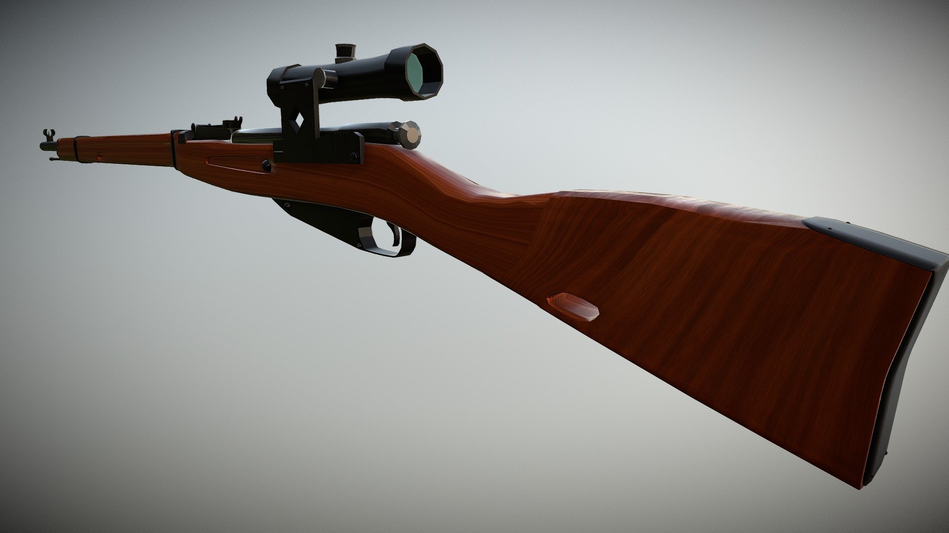 Mosin rifle - 3D model by 8bit (@8_bit) [a1d7919] - Sketchfab