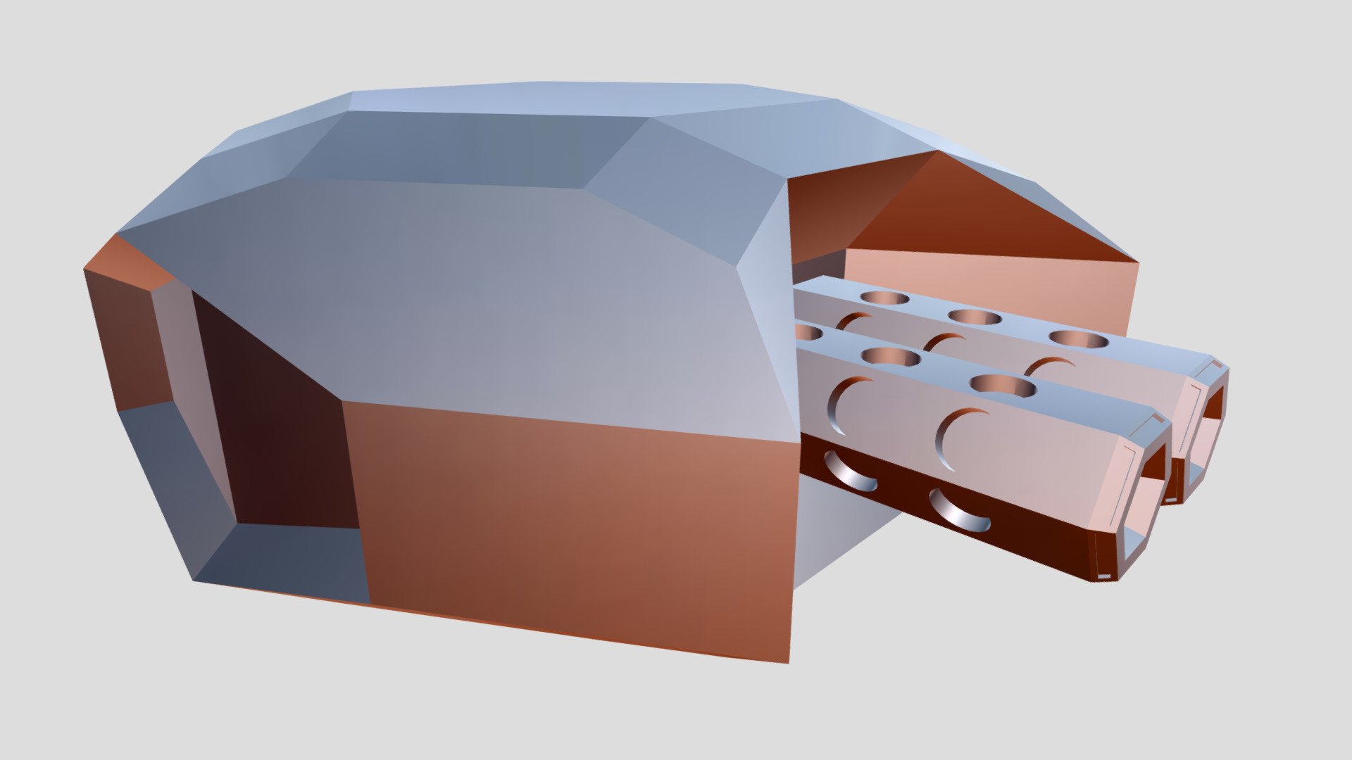 Honeycomb Turret Machine Gun - Download Free 3D model by Trockk ...