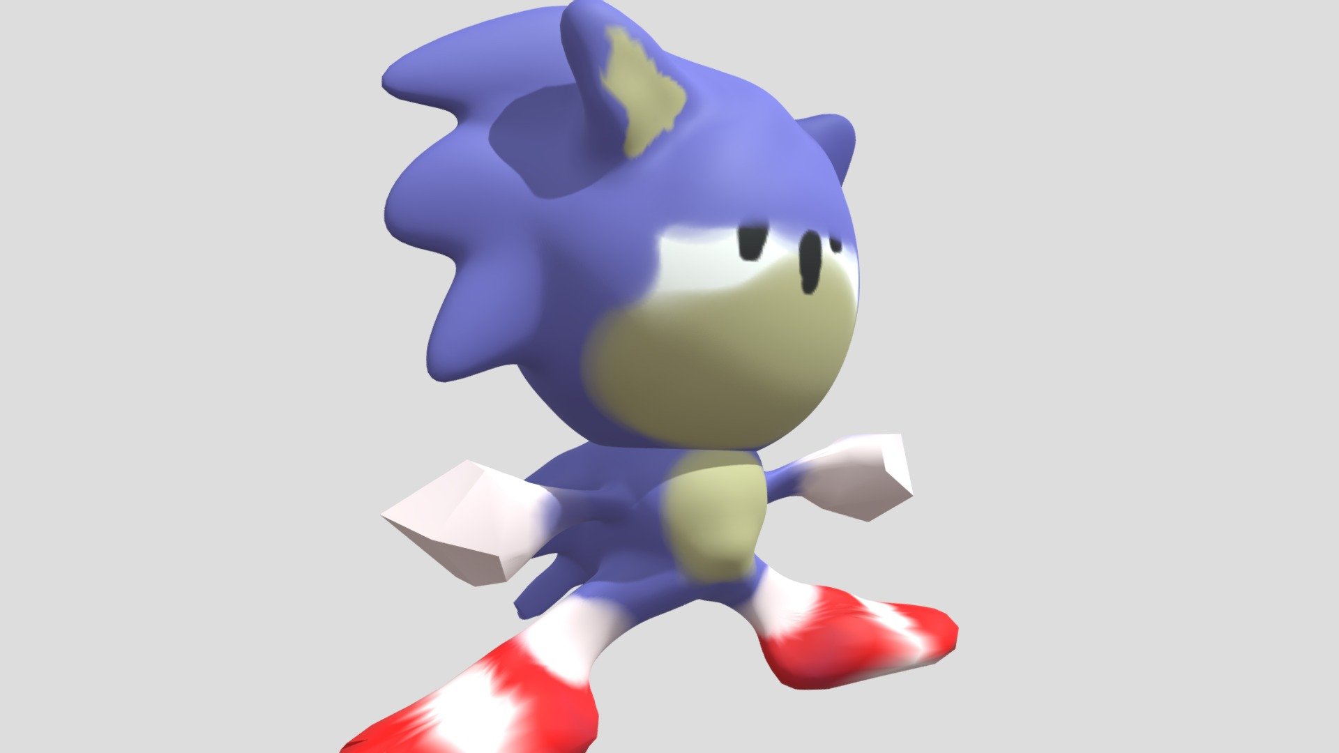 sonic with da mohawk - 3D model by epicguy2123 [a1da12c] - Sketchfab