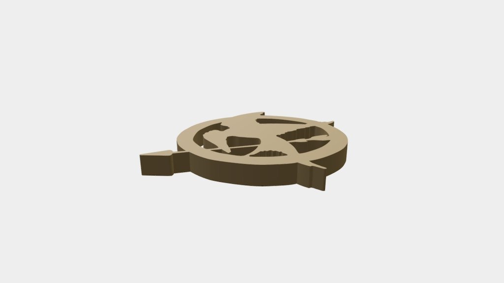 mockingjay pin v3 - 3D model by KIRAKIRA [a1da924] - Sketchfab