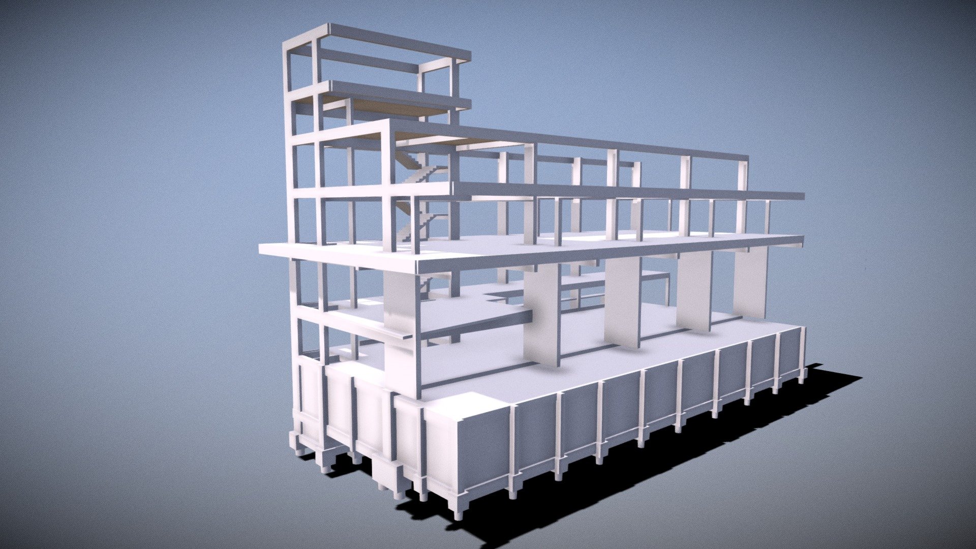ESTRUTURA_PETROSHOP BEACH_JUNTA A - 3D model by Daniel Maracaípe ...