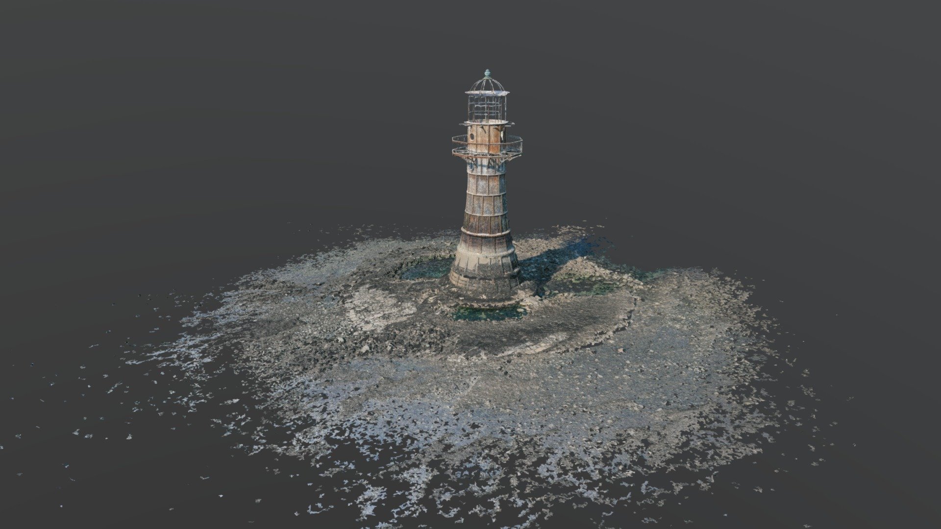 Whiteford Point Lighthouse, Gower, Swansea - 3D model by mdrummond ...