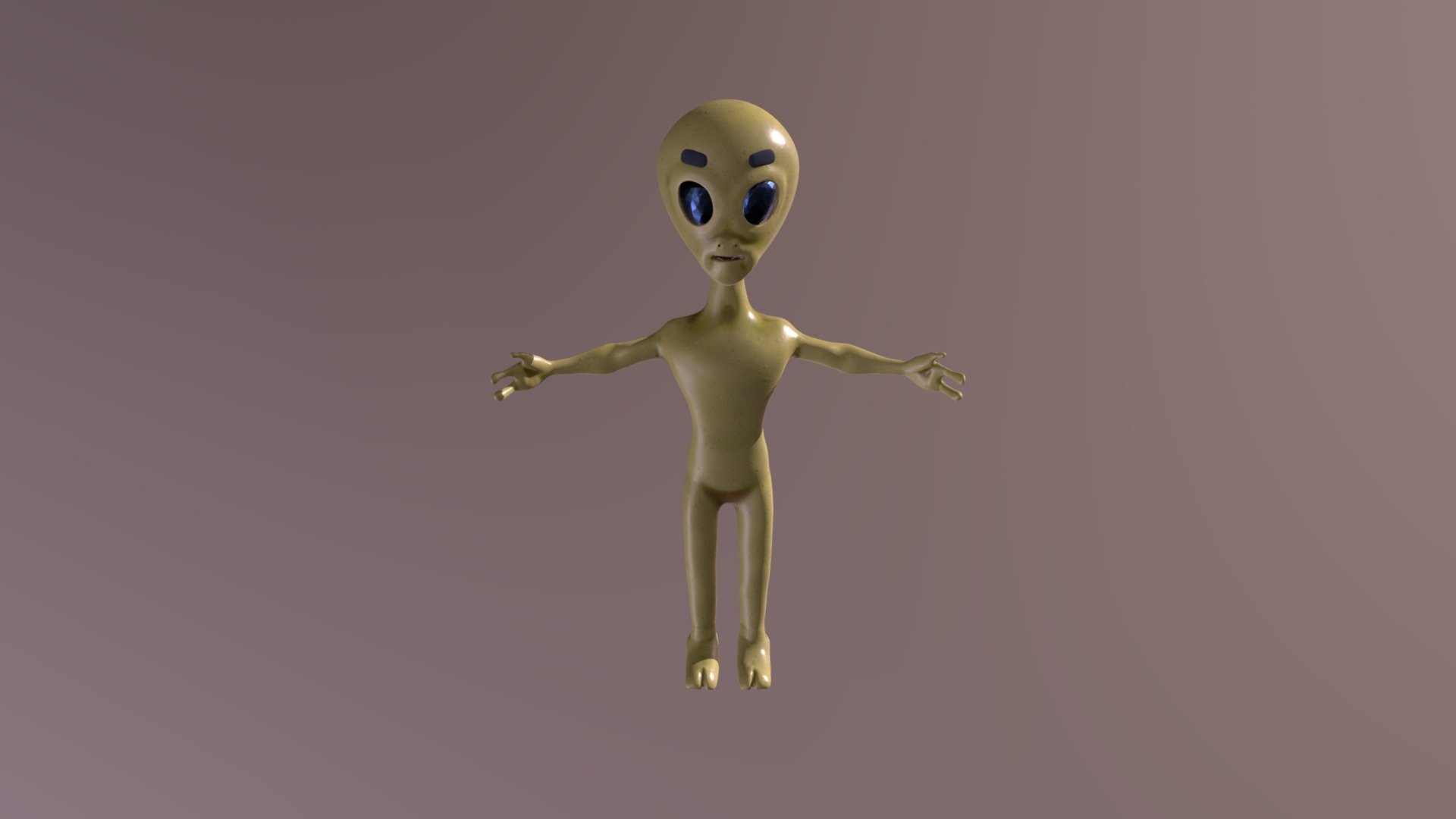 Green Alien - Download Free 3D model by KhaliqHassan [a1e1c4d] - Sketchfab