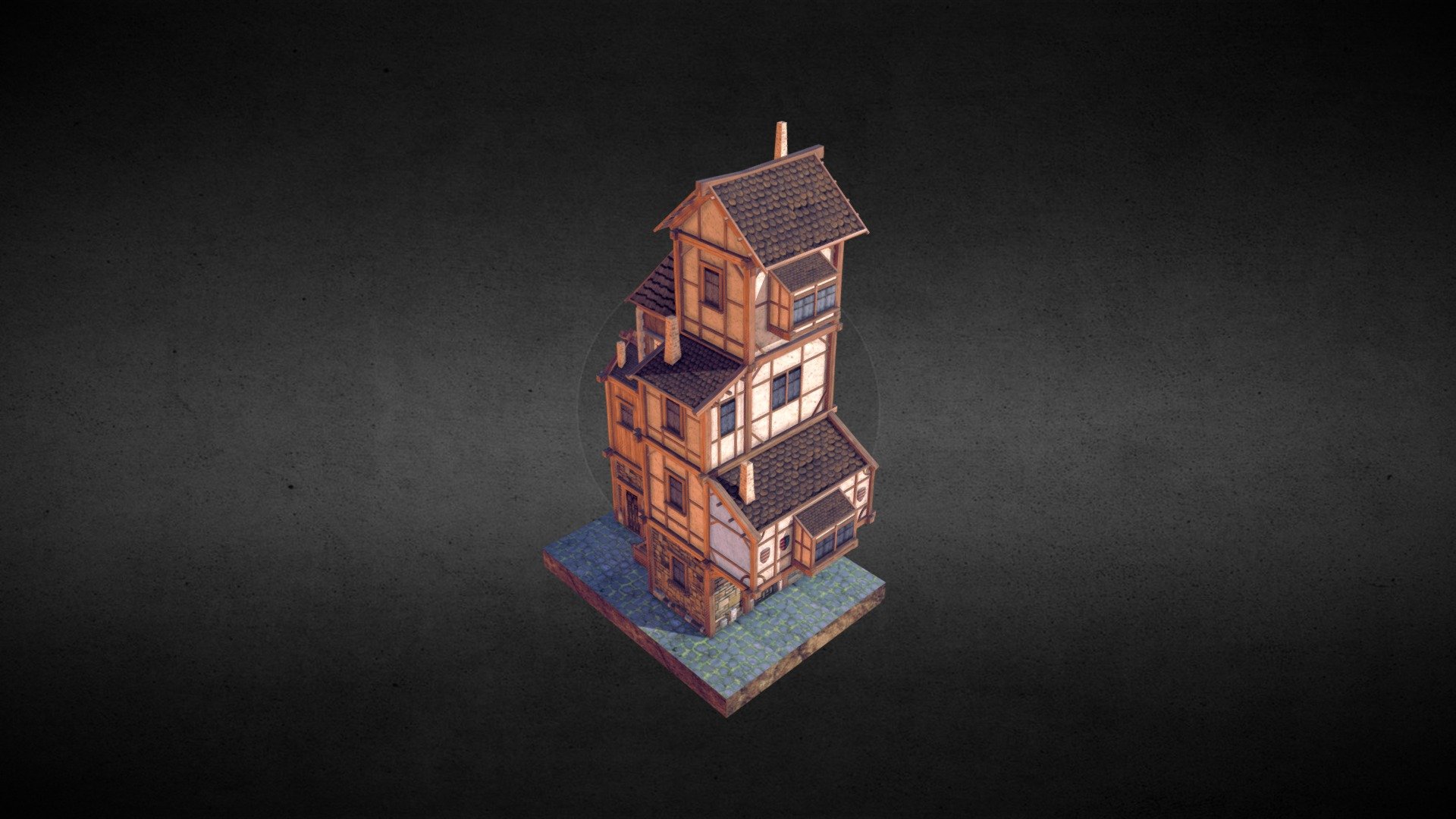 Middle age noble house - Download Free 3D model by Skodvirr [a1e53ba ...