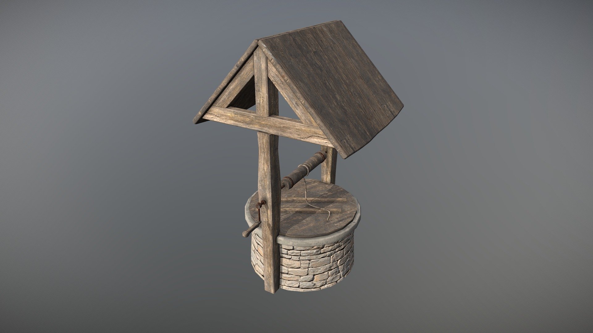 Wooden Water Well - 3D model by Jane Puryear (@ArrowArtz) [a1e5b26 ...