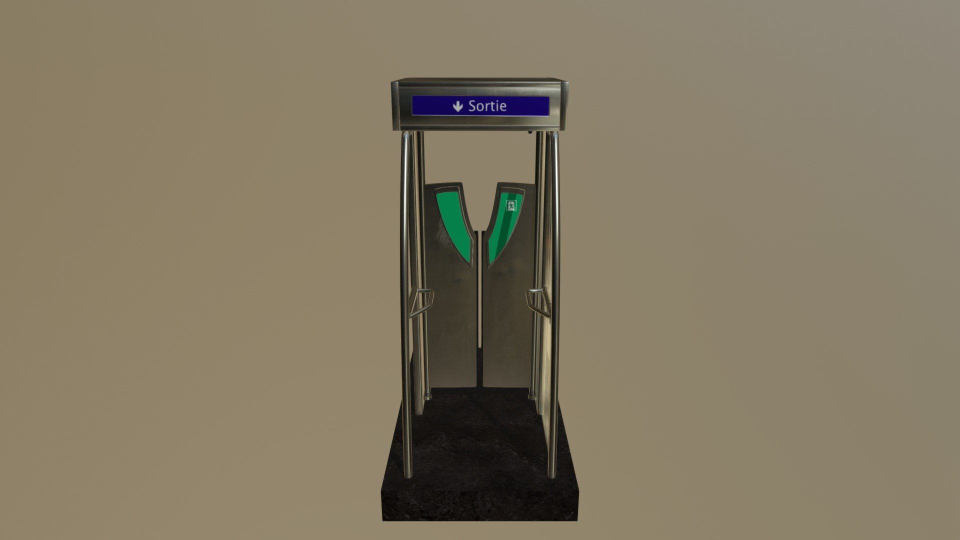 Metro Exit Door - 3D model by Scum [a1e8c3a] - Sketchfab