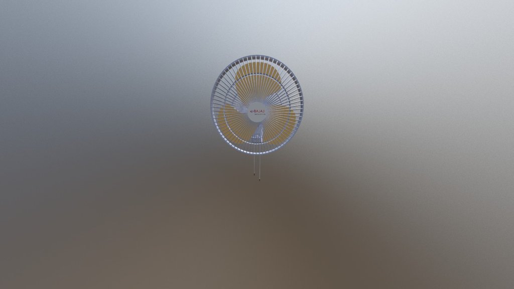 Wall Fan By Kushal - 3D model by kushal10192 [a1ea2a3] - Sketchfab