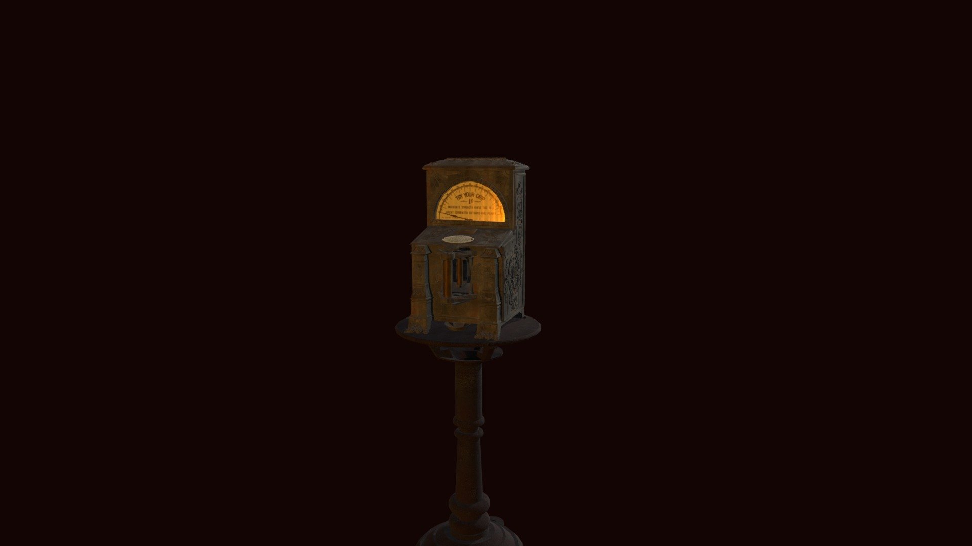 Iron Victorian Arcade Machine Try Your Grip 1890 - 3D model by Arron ...