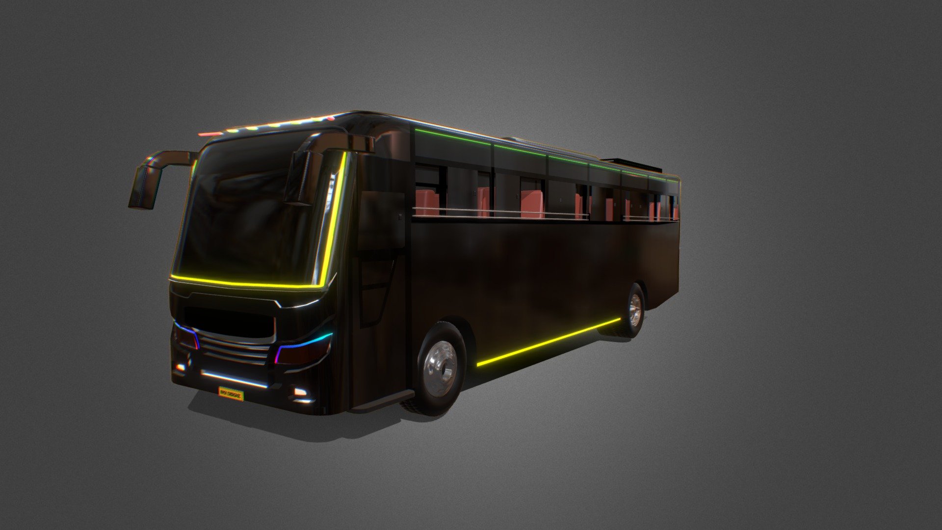 KERALA BUS 3D MODEL - Download Free 3D model by rmxdesignz [a1f0644 ...