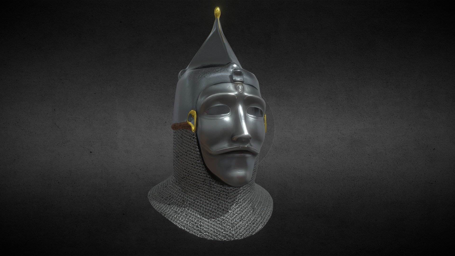 Cuman Mask | Medieval Helmet |Bohemian Warrior - 3D model by Mohit ...