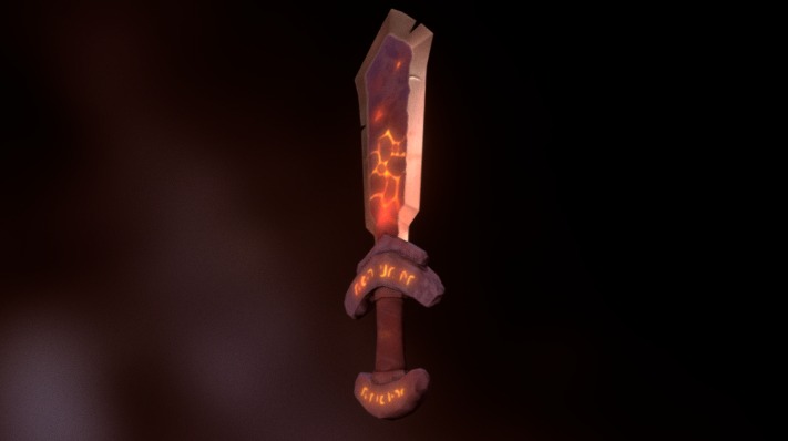 Fire Sword - 3D model by Rodrigo Marques (@admrodrigotm) [a1f0ea0 ...