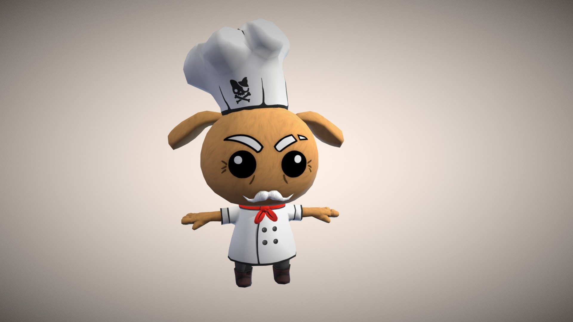 Neko Ghost Jump! - Chef MiniBoss - 3D model by SheWhoKnocks [a1f291f ...