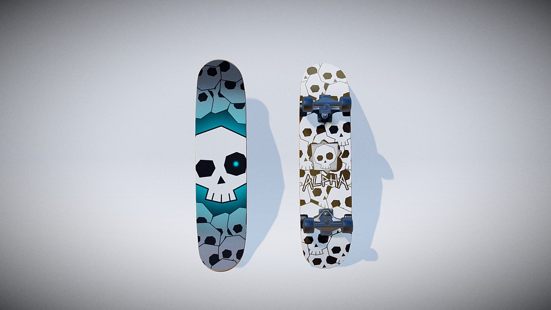 Skateboard Design #4 - 3D model by GuccioPucci (@Graphic_boi) [a1f32e2 ...