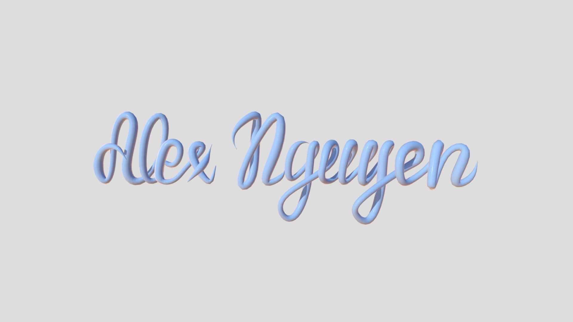 signature - 3D model by Alex Nguyen (@alexisnguyen) [a1f3657] - Sketchfab