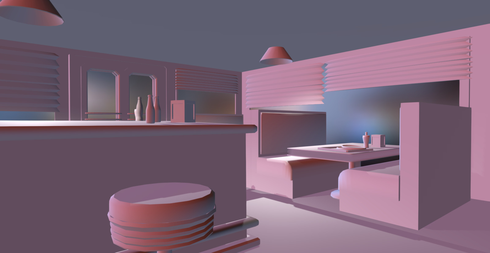 Diner Projekt - 3D model by Vivien Adamek (@pupi96) [a1f6479] - Sketchfab