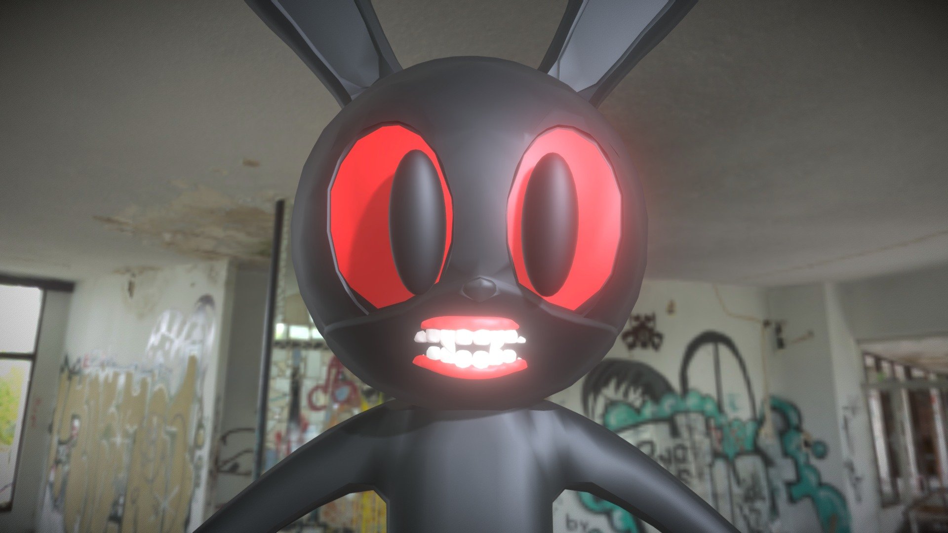 Nightmare Cartoon Rabbit - Download Free 3D model by Poopo192 🎃👻 ...