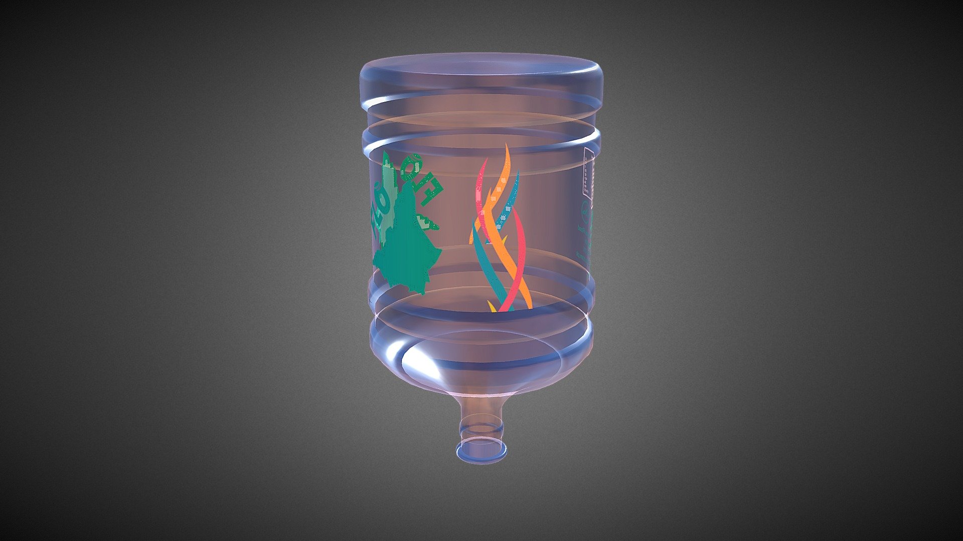 19 Ltr Bottle - FLO - 3D model by 3D.Manic [a1f859d] - Sketchfab