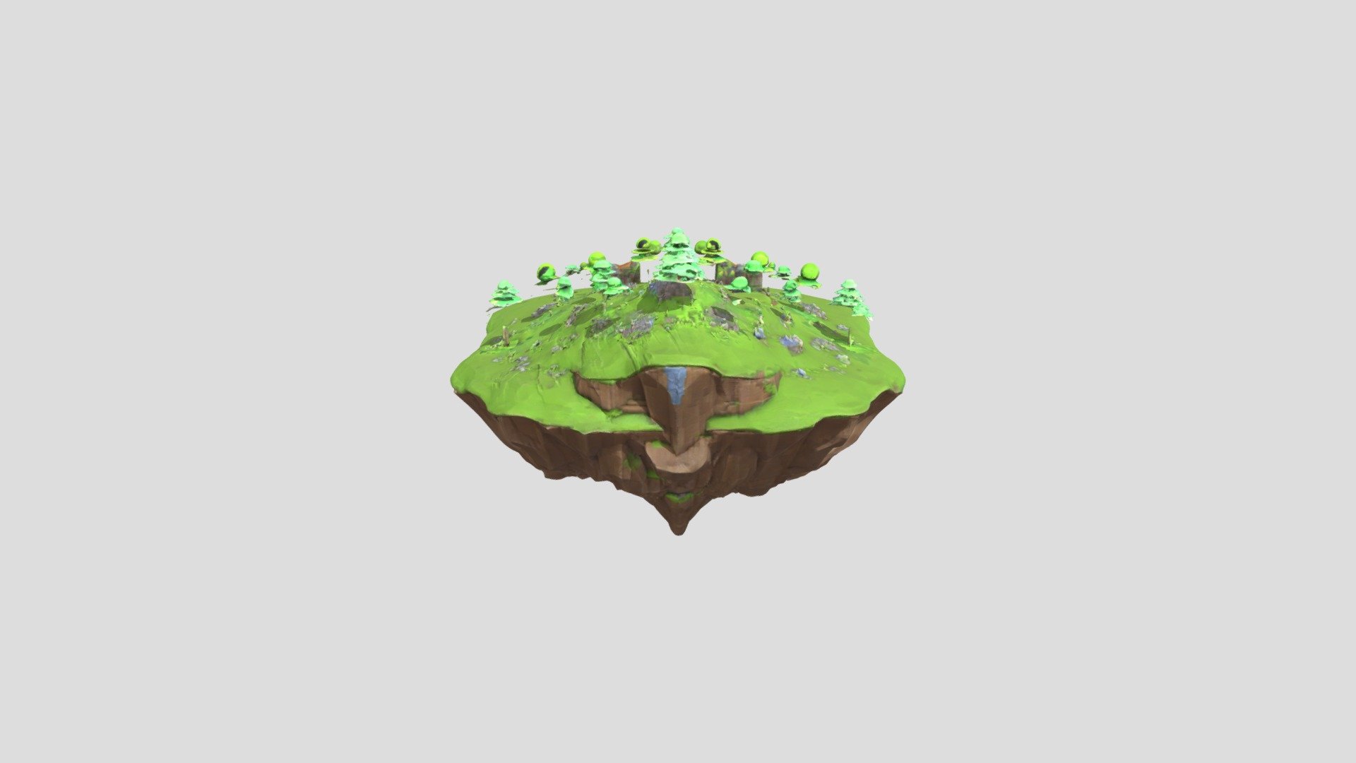 minecraft type sky Island stylized low poly - Download Free 3D model by ...