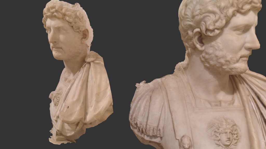 Bust of Hadrian - 3D model by af2960 [a1f9034] - Sketchfab