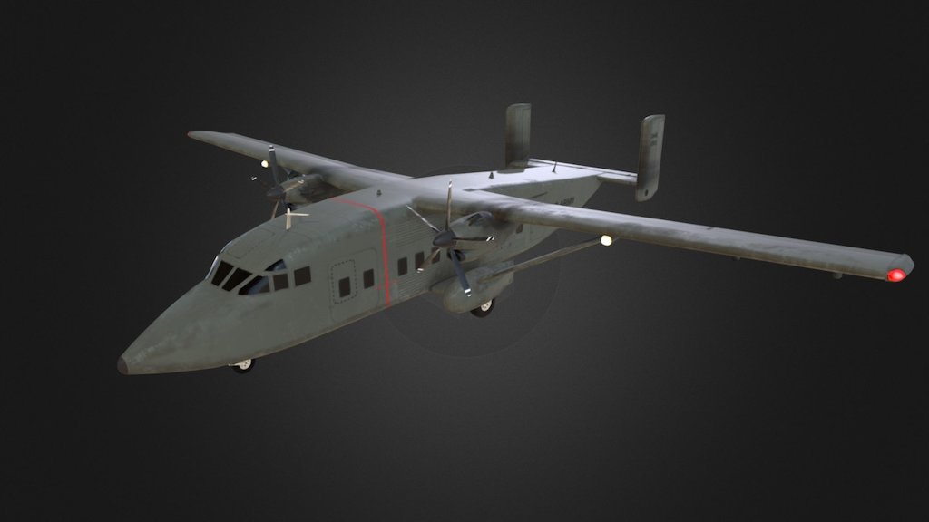 Short C-23 Sherpa - 3D model by 3D-Ace [a1f9530] - Sketchfab