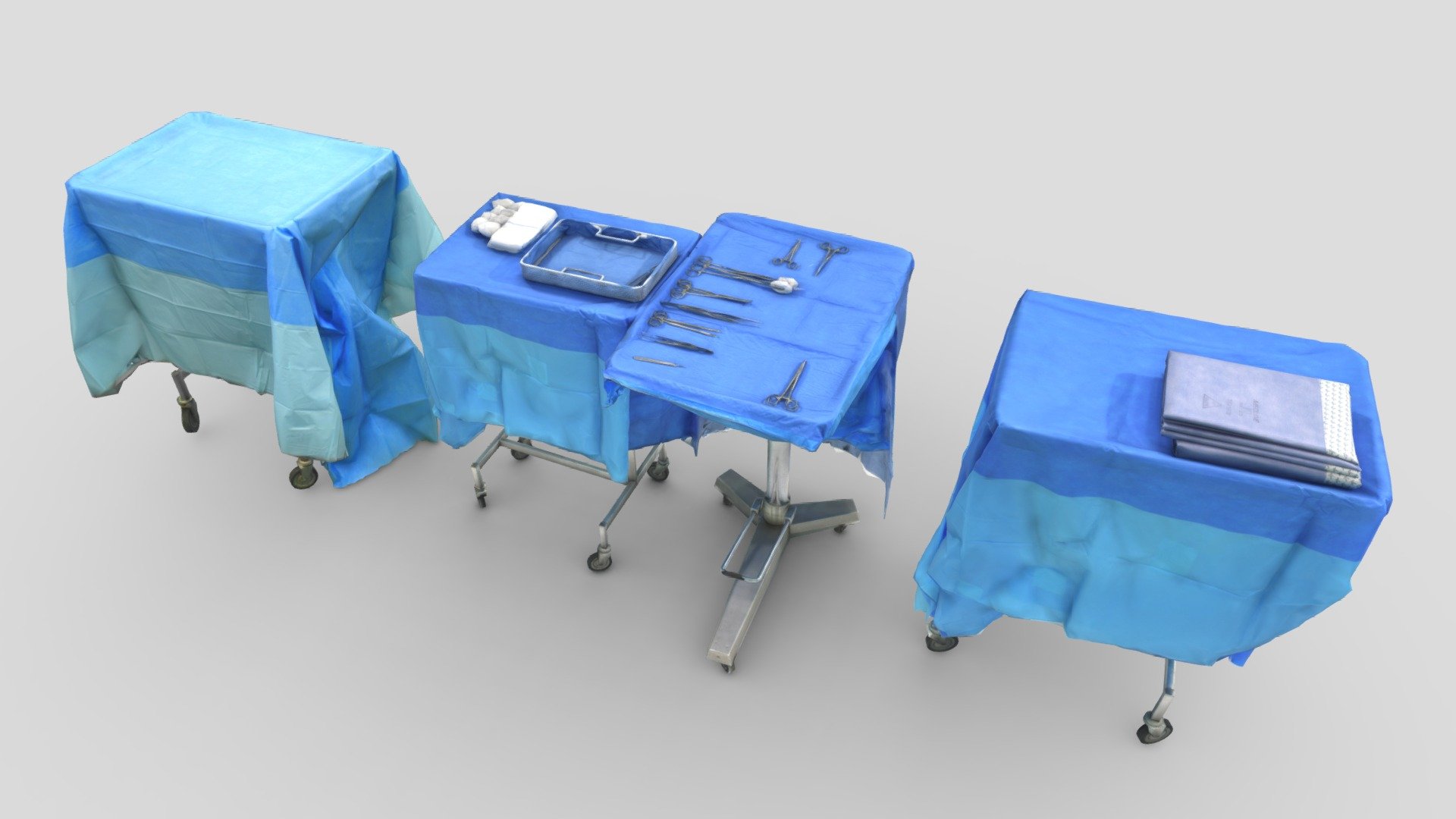 Surgical / Instrument table collection - Download Free 3D model by ...