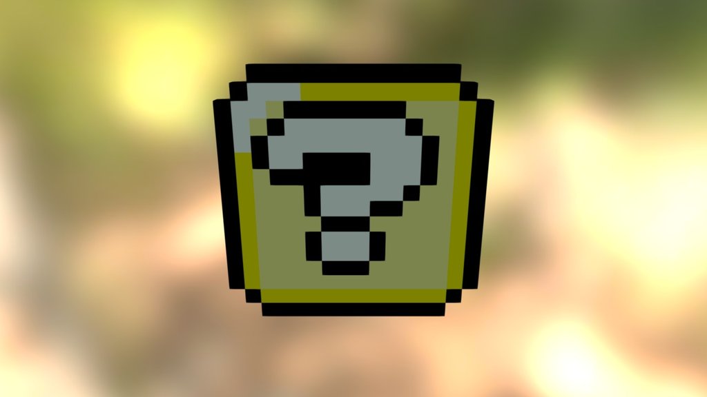 Pixel Art (Question Block) - Download Free 3D model by Alex_F [a1fed5b ...