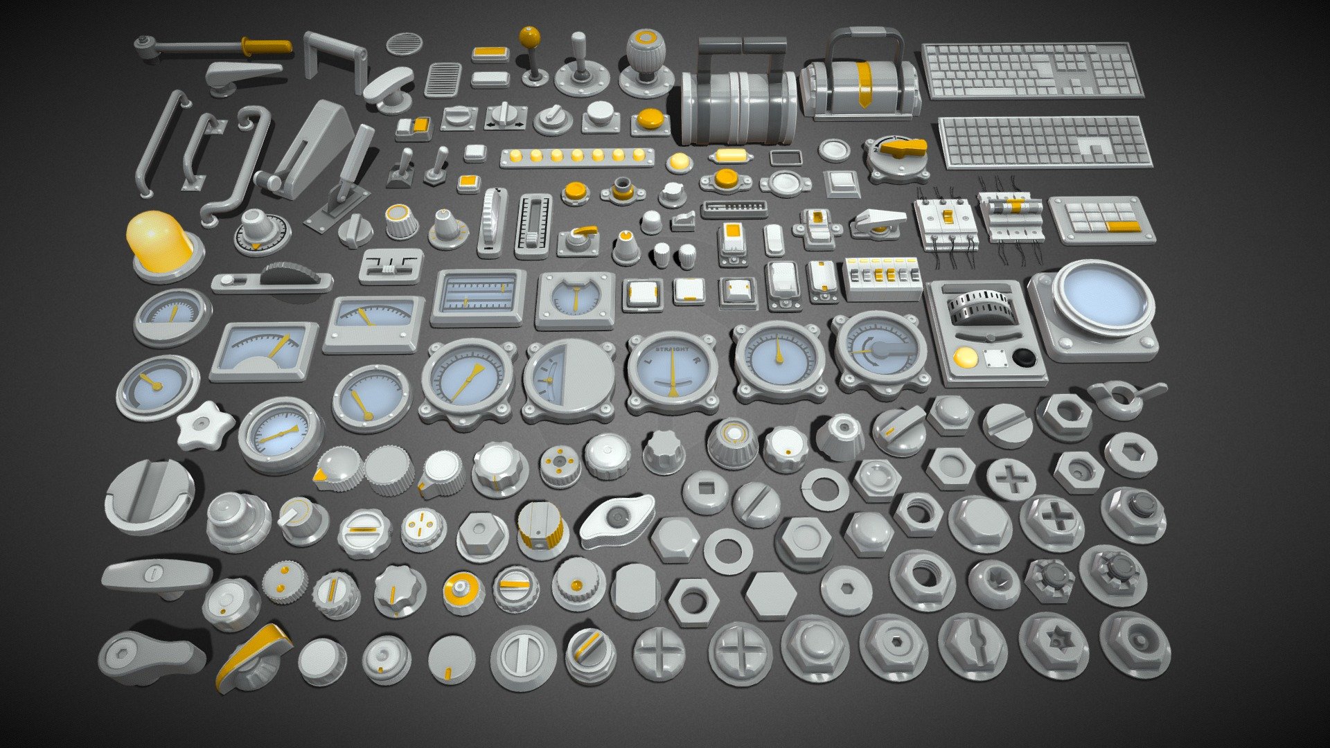Industrial Kitbash - 9 - 156 pieces - 3D model by 3d.armzep [a200211 ...