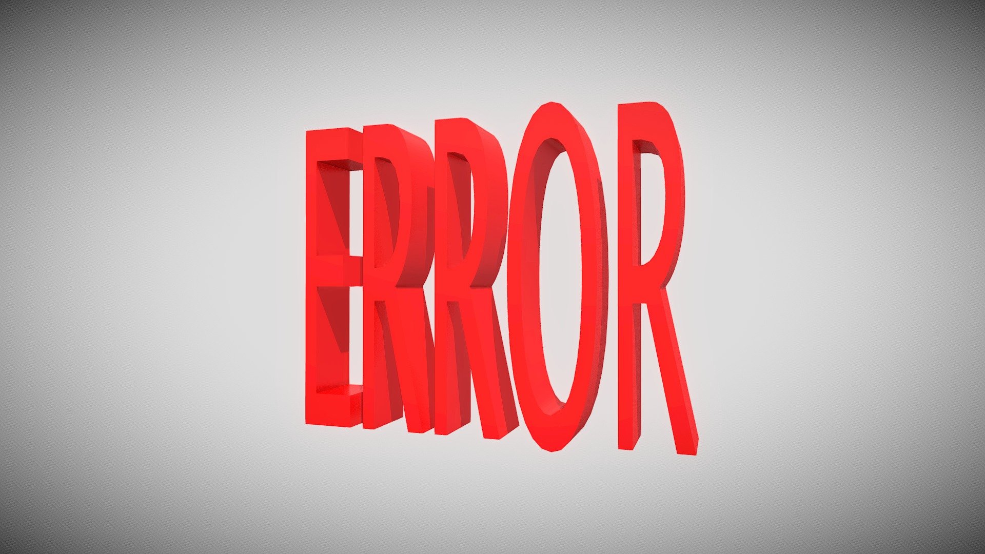 ERROR Text Download Free 3D Model By Maxime66410 a202772 Sketchfab