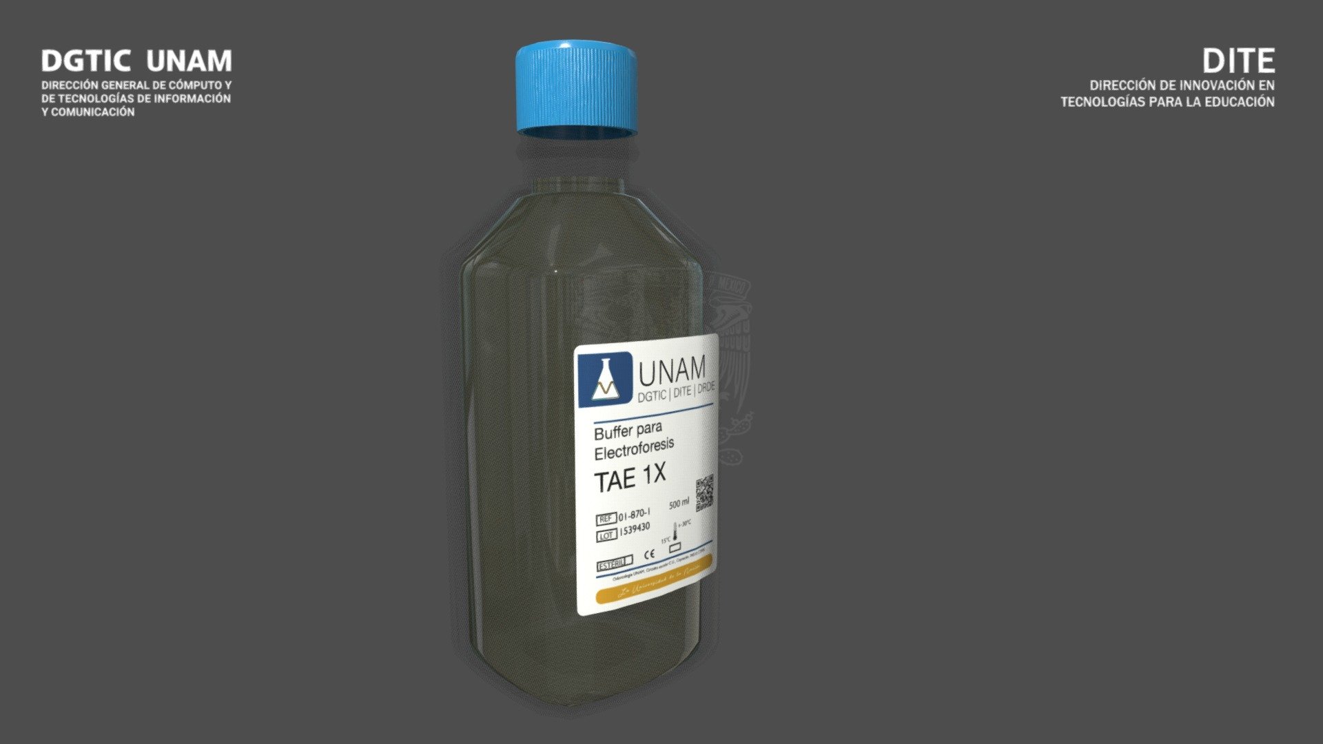 Buffer para Electroforesis TAE 1X - 3D model by UNAM | DGTIC | DITE ...