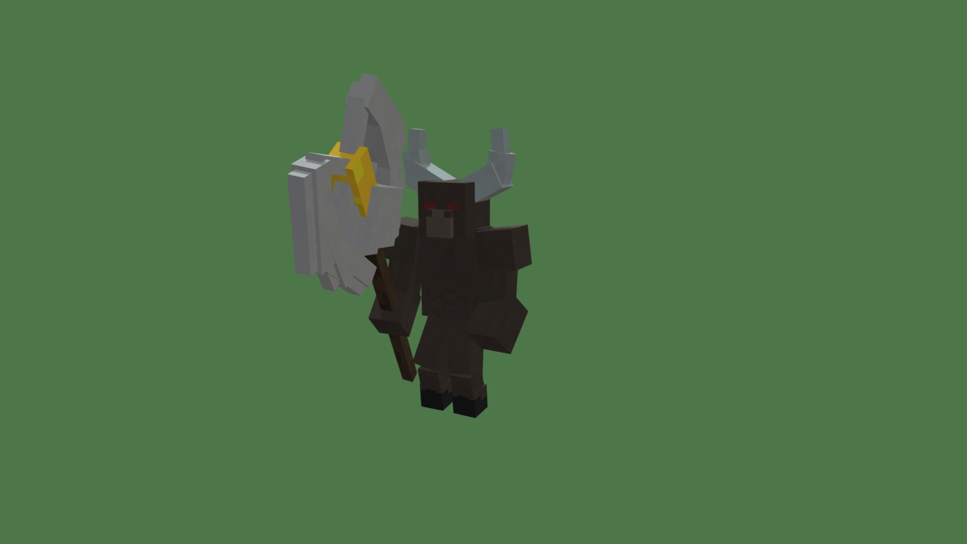 Blockbench Minotaur - 3D model by pixi3draw [a209972] - Sketchfab