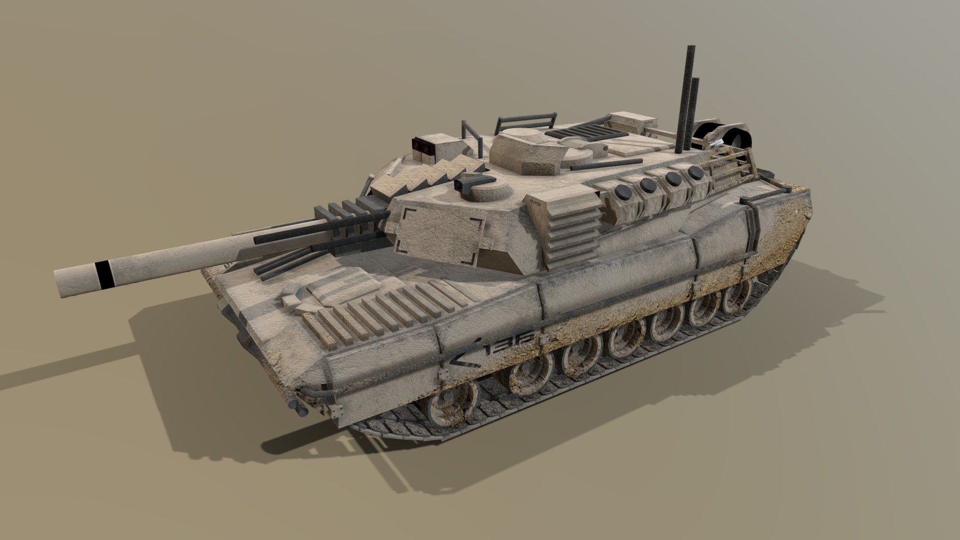 KB05 Heavy Armored SciFi Tank - 3D model by KanvasiZ [a20efbb] - Sketchfab