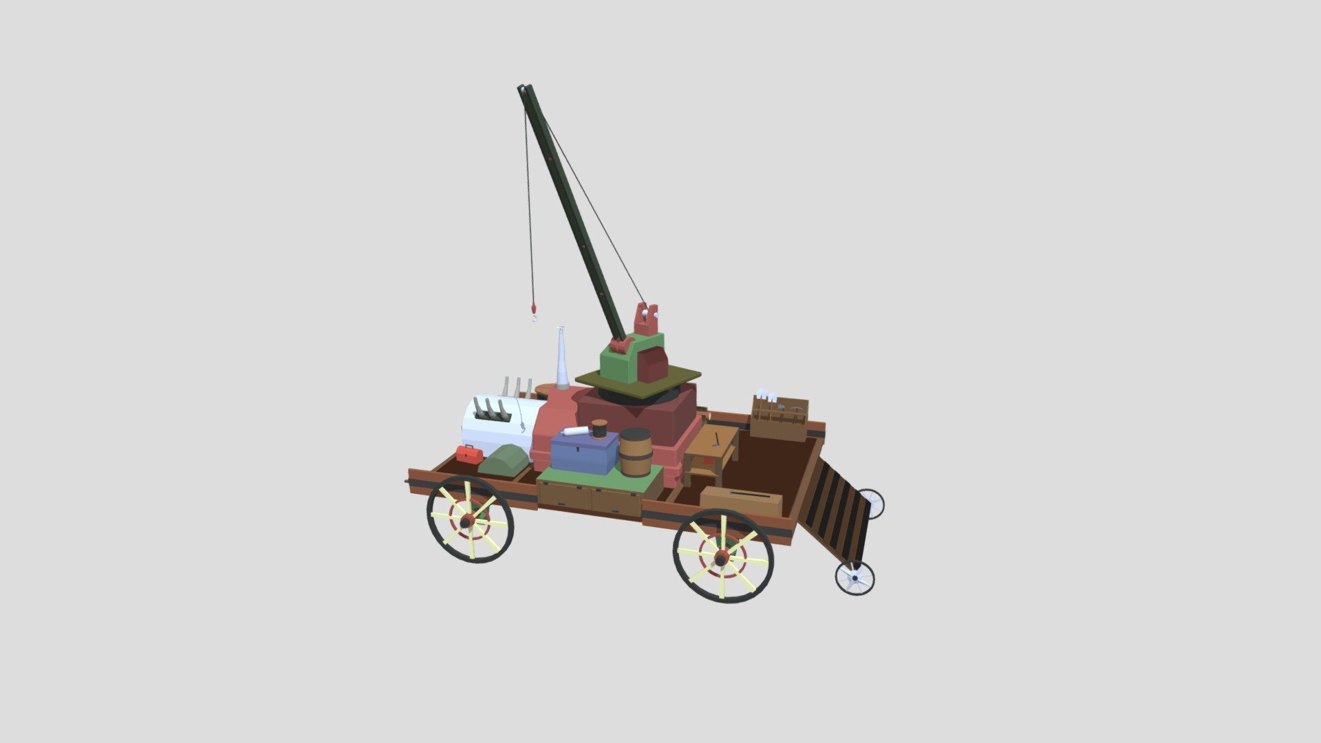 Work Wagon - Download Free 3D model by tomverity [a20f559] - Sketchfab