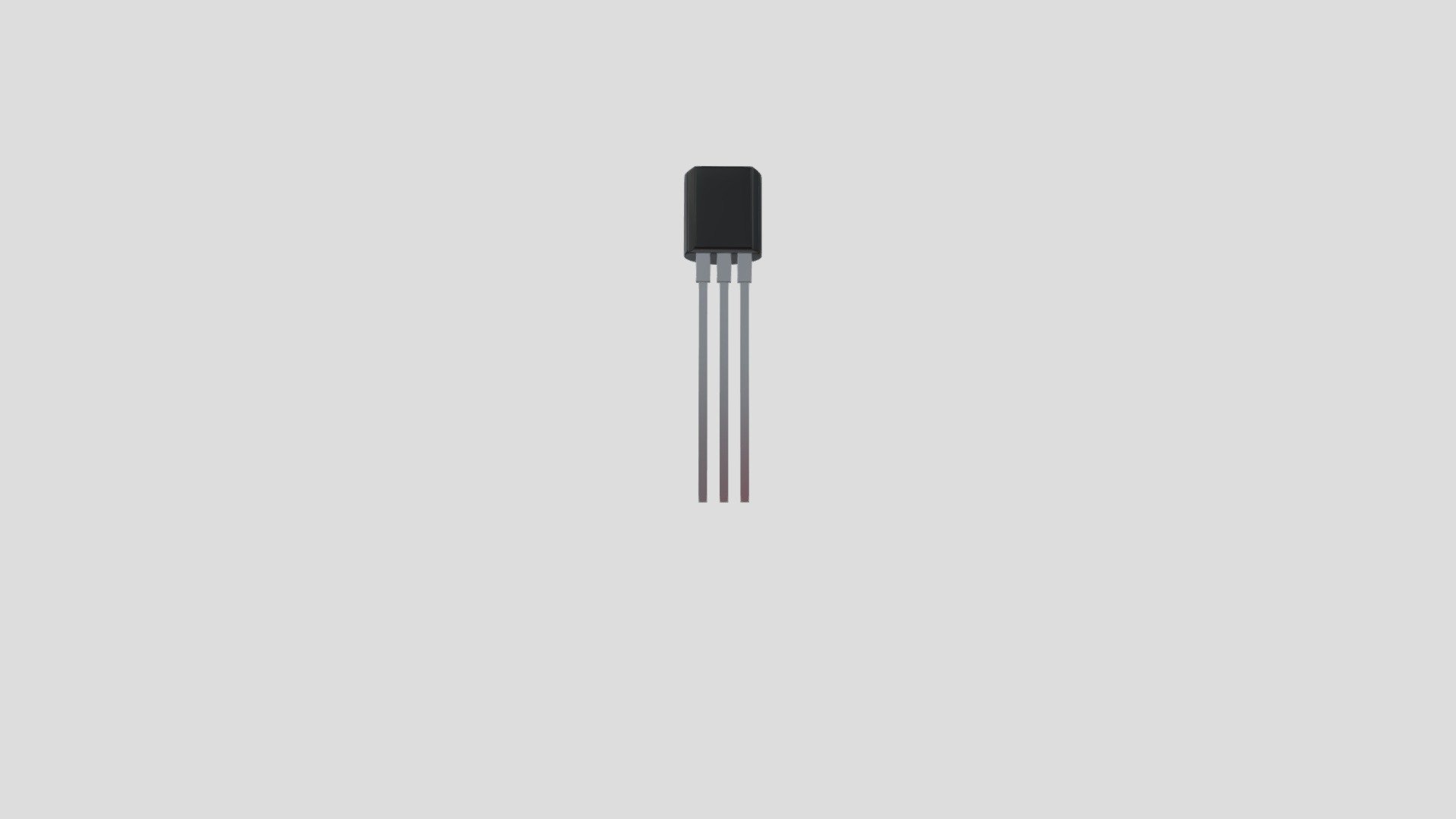 Transistor Casing Type TO92A - 3D model by refferal.reseller [a20fc81 ...