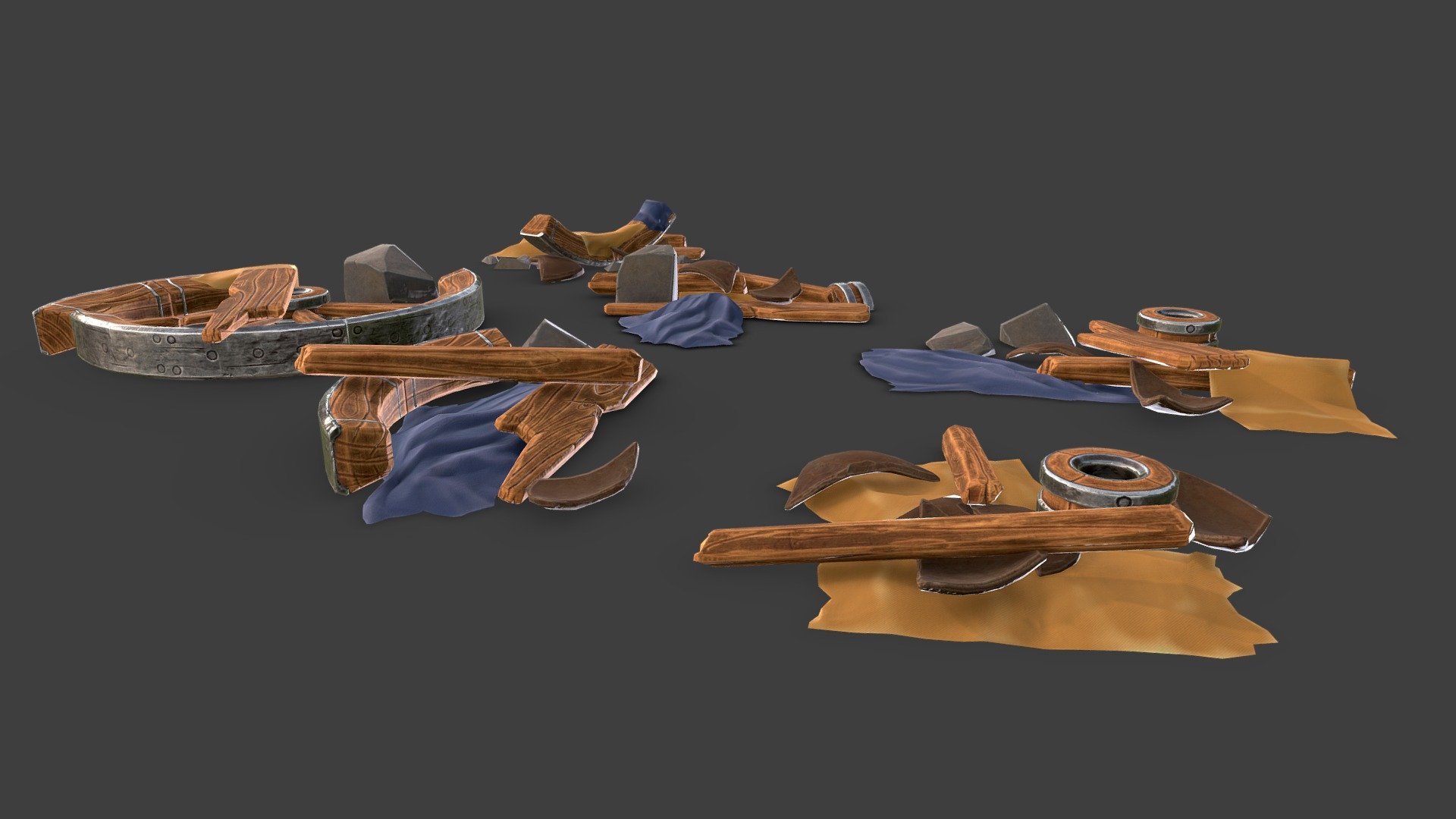 Debris - 3D model by kumabeer [a210529] - Sketchfab