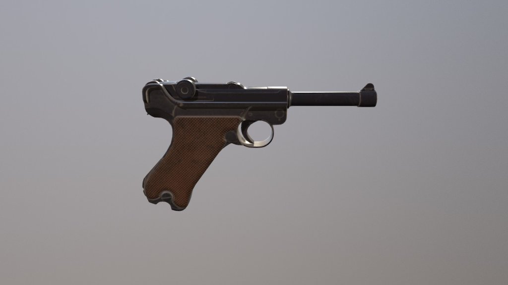 P 08 Luger - 3D model by fandiw [a21076d] - Sketchfab